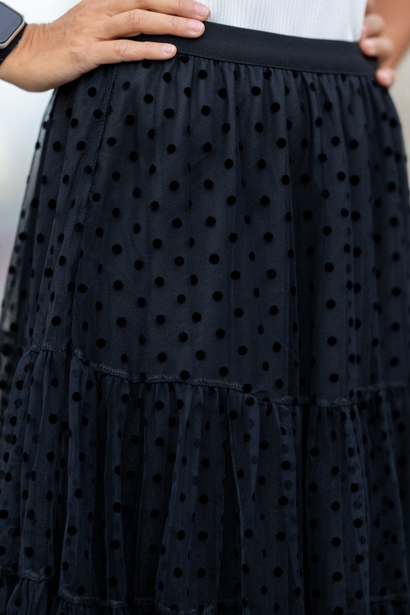 Fusta dama elaganta tull buline Leila - fusta casual - Natalee