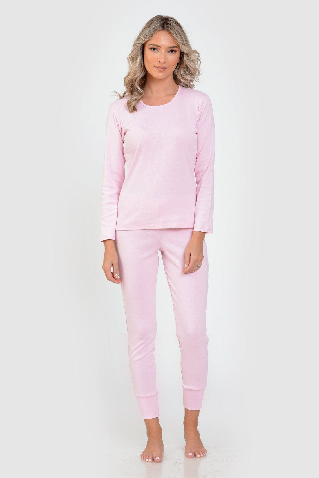 Pijama dama roze Irena - pijama bumbac - Natalee