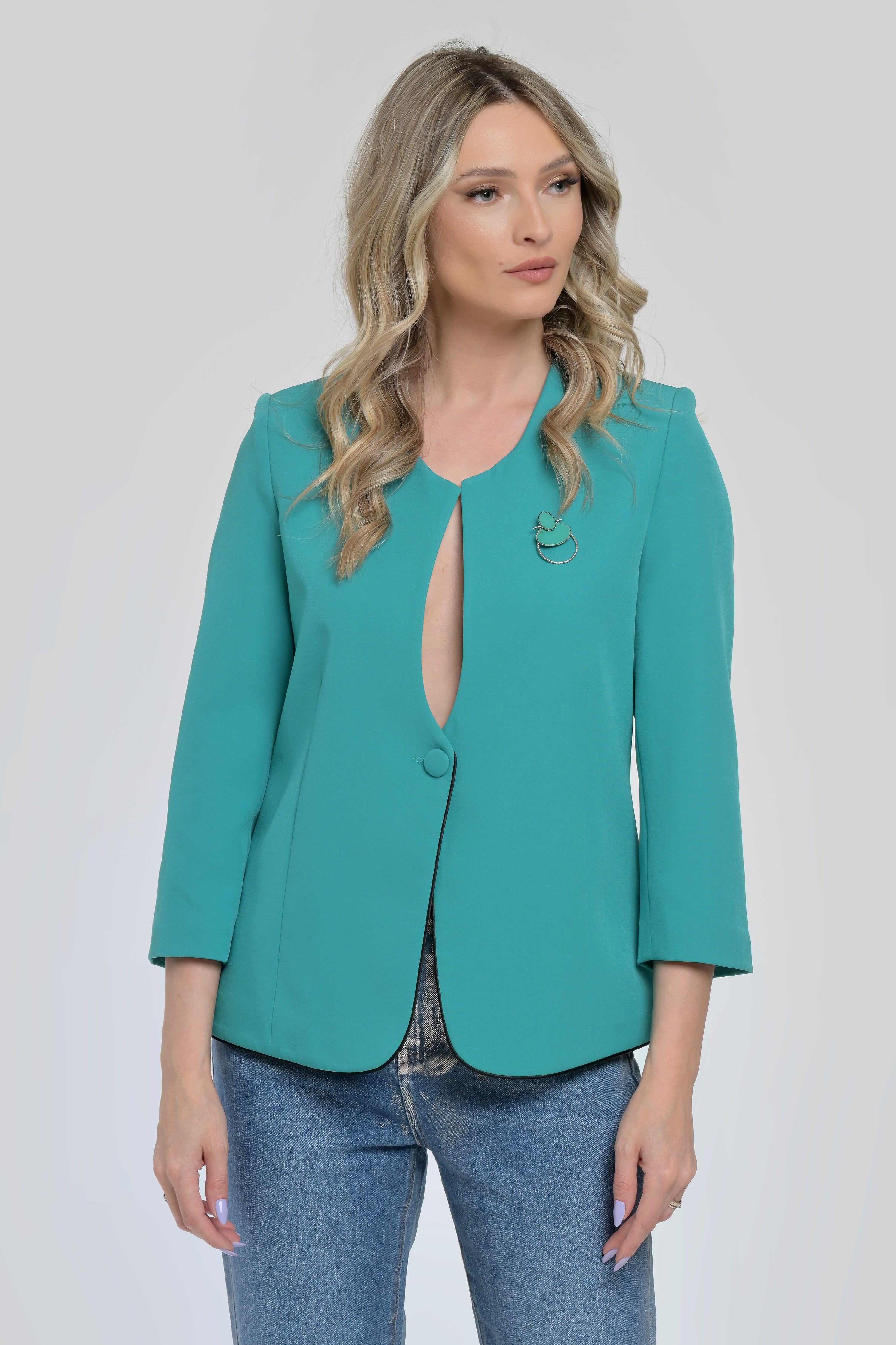 Sacou dama elegant verde smarald Ioana - natalee – Natalee